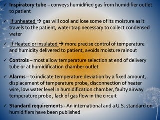 Humidification in Anaesthesia | PPTX