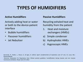Humidification Therapy | PDF