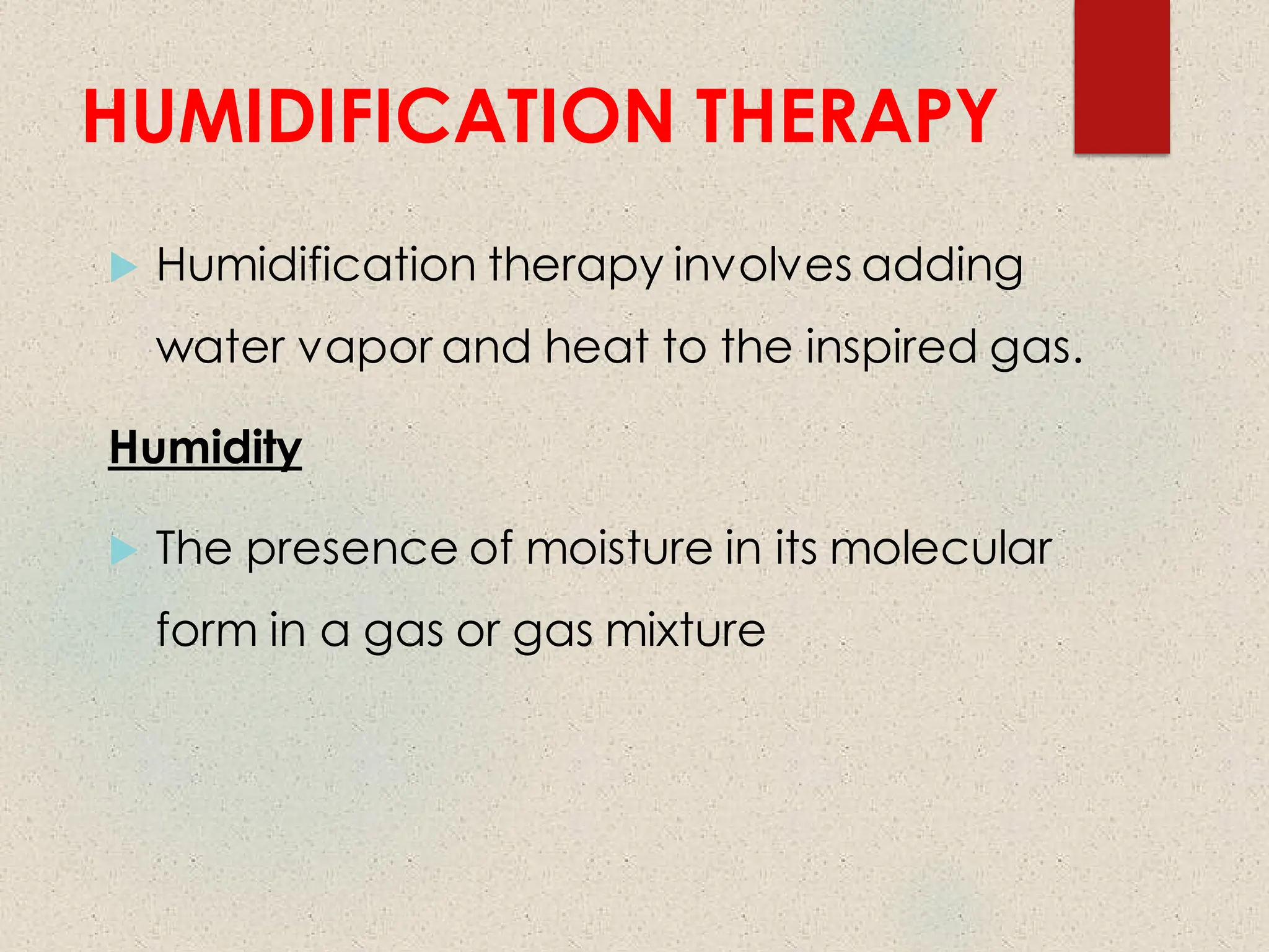Humidification Therapy on ventilated patients | PPT | Free Download