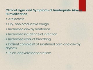 Humidification Therapy on ventilated patients | PPT