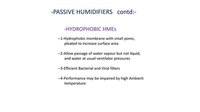 Humidifier active and passive | PPTX | Lung and Respiratory Health ...