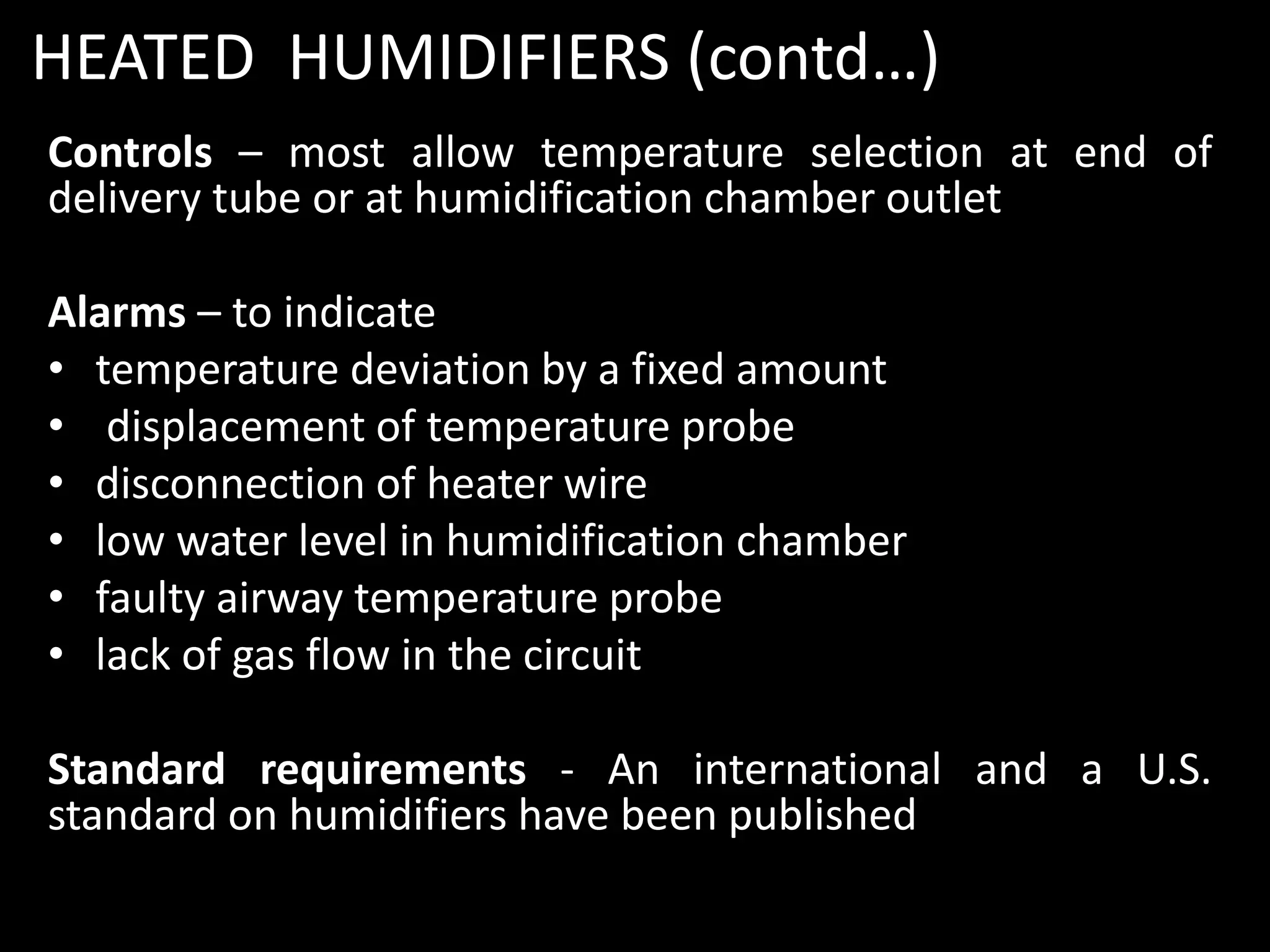 Humidifiers in anaesthesia and critical care | PPTX