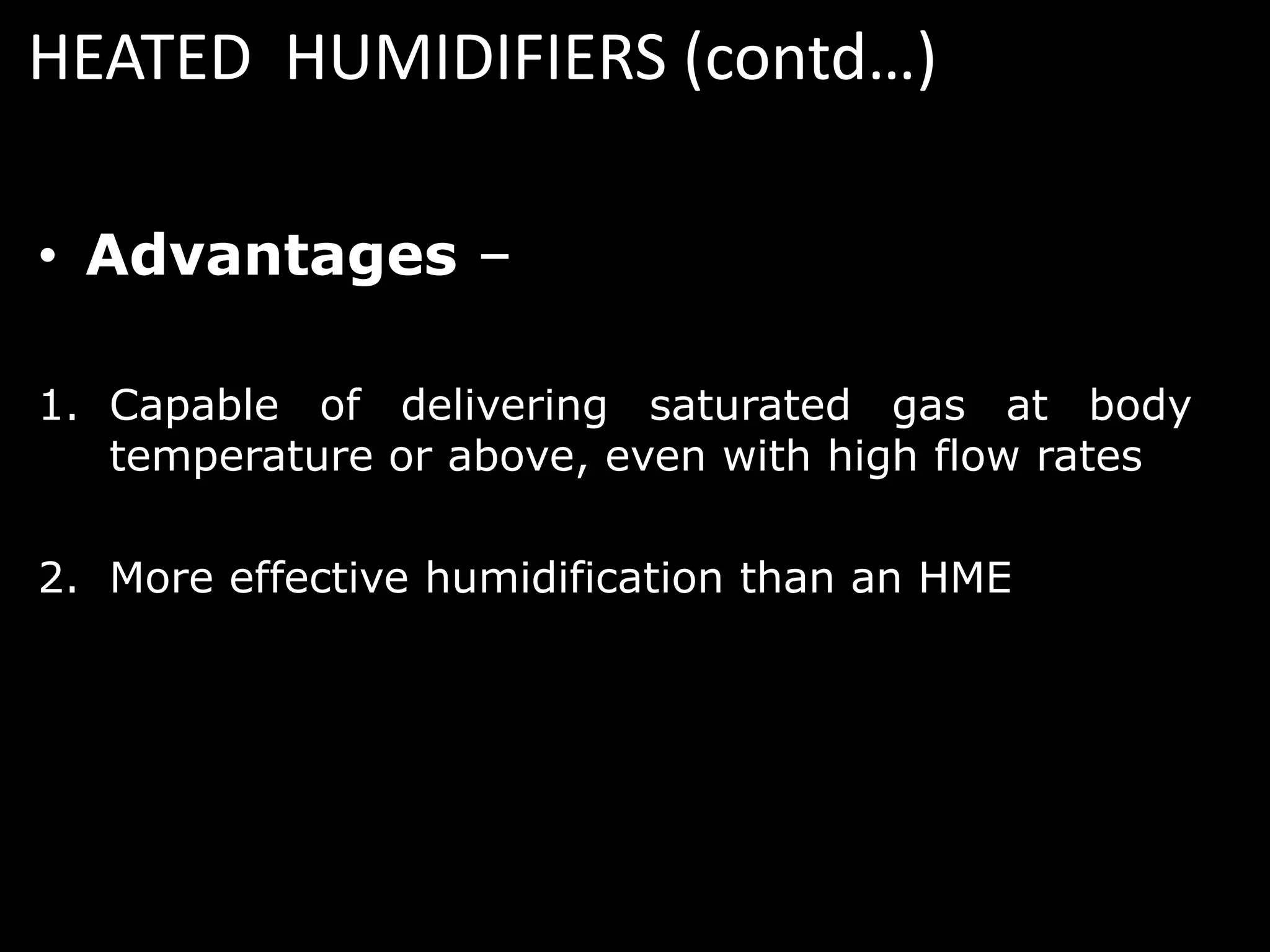 Humidifiers in anaesthesia and critical care | PPTX