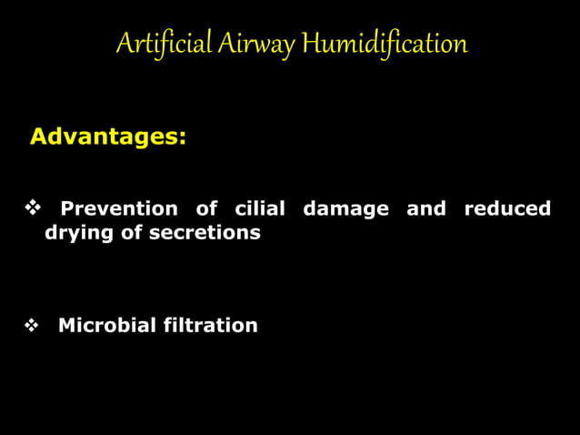 Humidifiers in anaesthesia and critical care | PPTX | Lung and ...