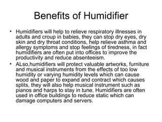Humidifiervsvaporizer | PPT