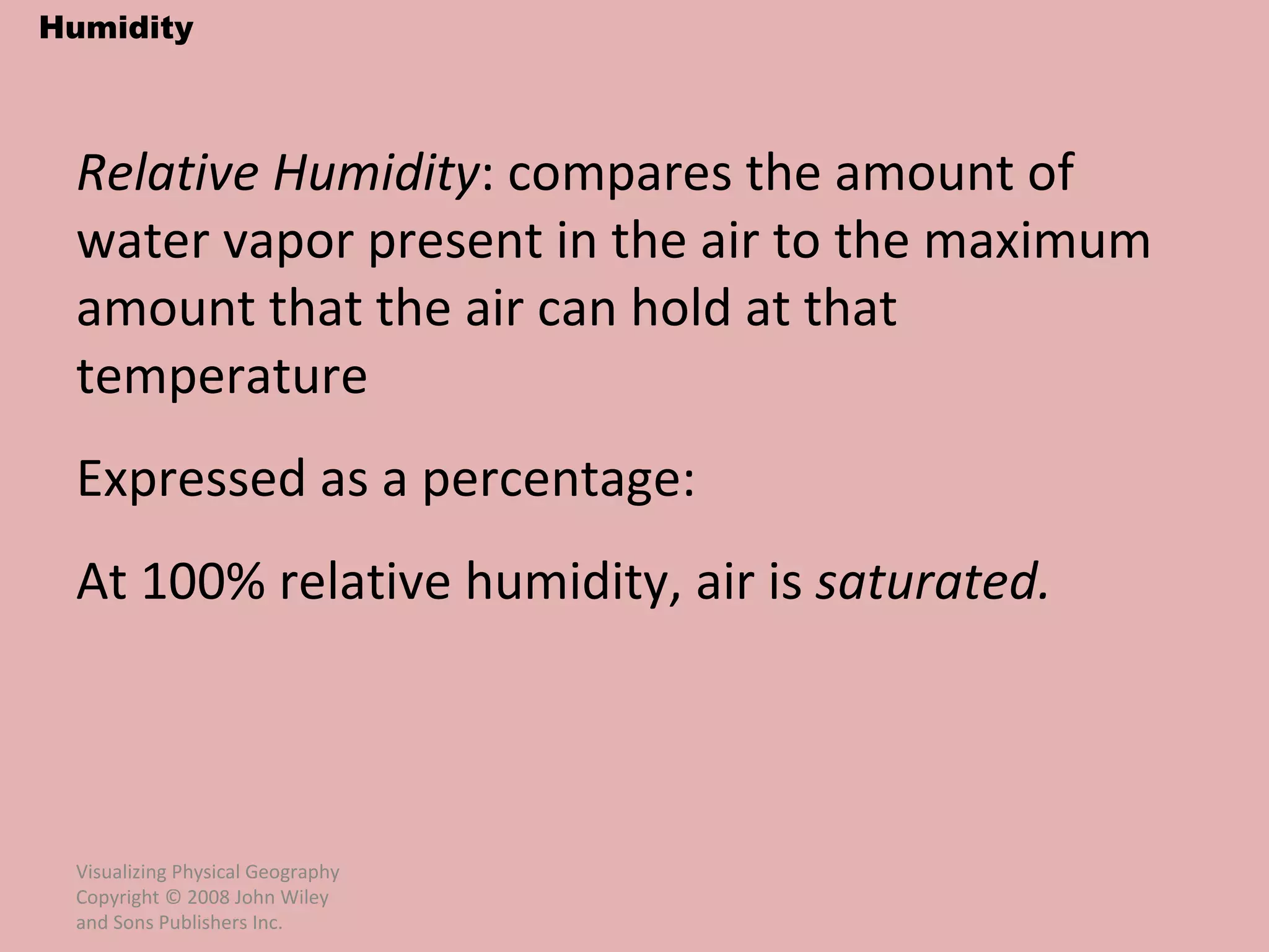 Humidity | PPT