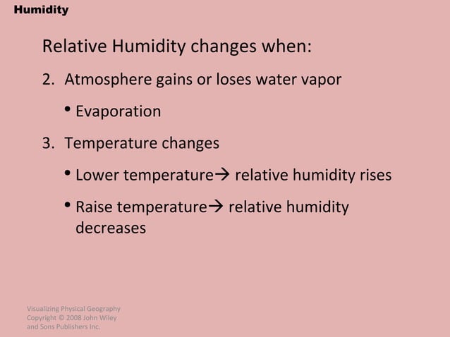 Humidity | PPT | Weather | Science