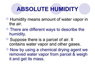 Humidity | PPT