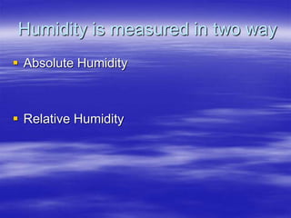 Humidity | PPT