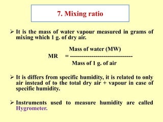 humidity.pptx | Weather | Science
