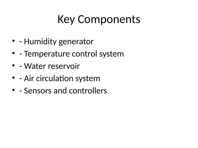 Understanding the Working of Humidity Chambers | PPTX