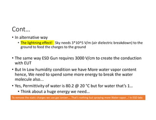 Humidity effects on esd | PPTX