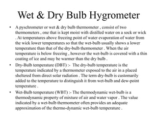 Humidity measurement | PPTX