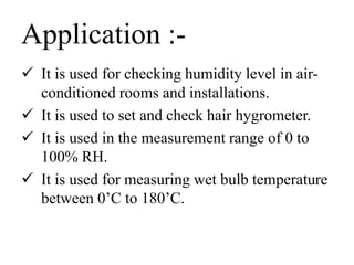 Humidity measurement | PPTX