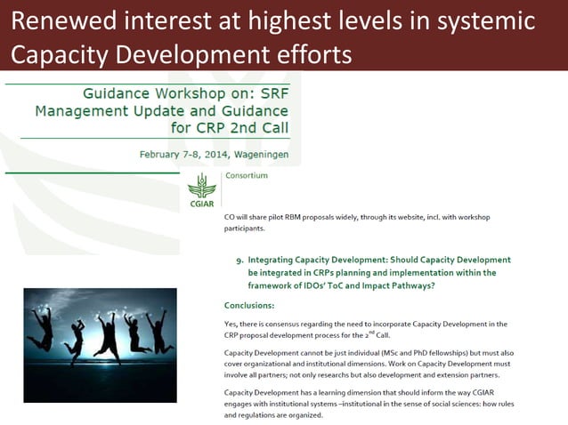 Capacity Development (CapDev) in the Humidtropics CRP: Key Strategy and ...