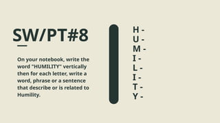 HUMILITY lesson in values lesson five.pptx