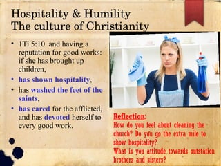The CULTURE of Humility & Hospitality of Jews & Christians | PPT