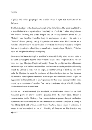Humility part 1 | PDF