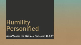 Humility personified | PPT