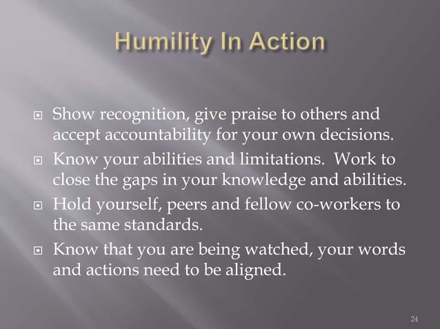 Humility presentation | PPTX