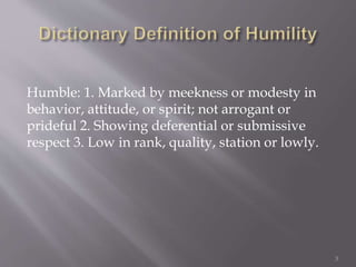 Humility presentation | PPTX