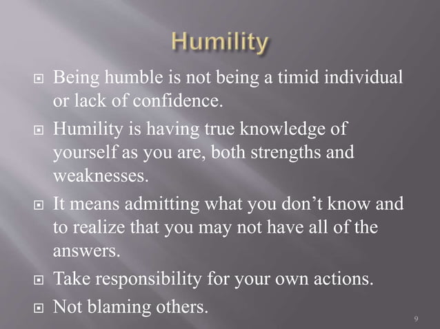 Humility presentation | PPTX