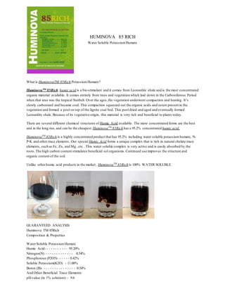 Huminova 85 Rich | PDF