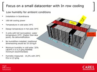 Carel ultrasonic humidifier for In-row cooling and Compact Datacenter | PPT