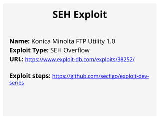 Exploit development 101 - Part 1 - Null Singapore | PPT