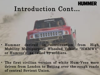 Hummer Final 98 (1) | PPT
