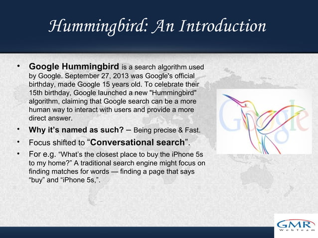 Hummingbird An Overview | PPT