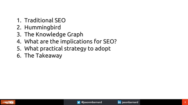 Hummingbird and The Knowledge Graph | PPT