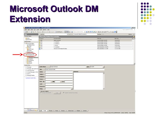 Document Management System (DMS) Features and the usage 1 | PPT