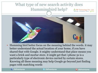 Google Hummingbird SEO Tips Update | PPT