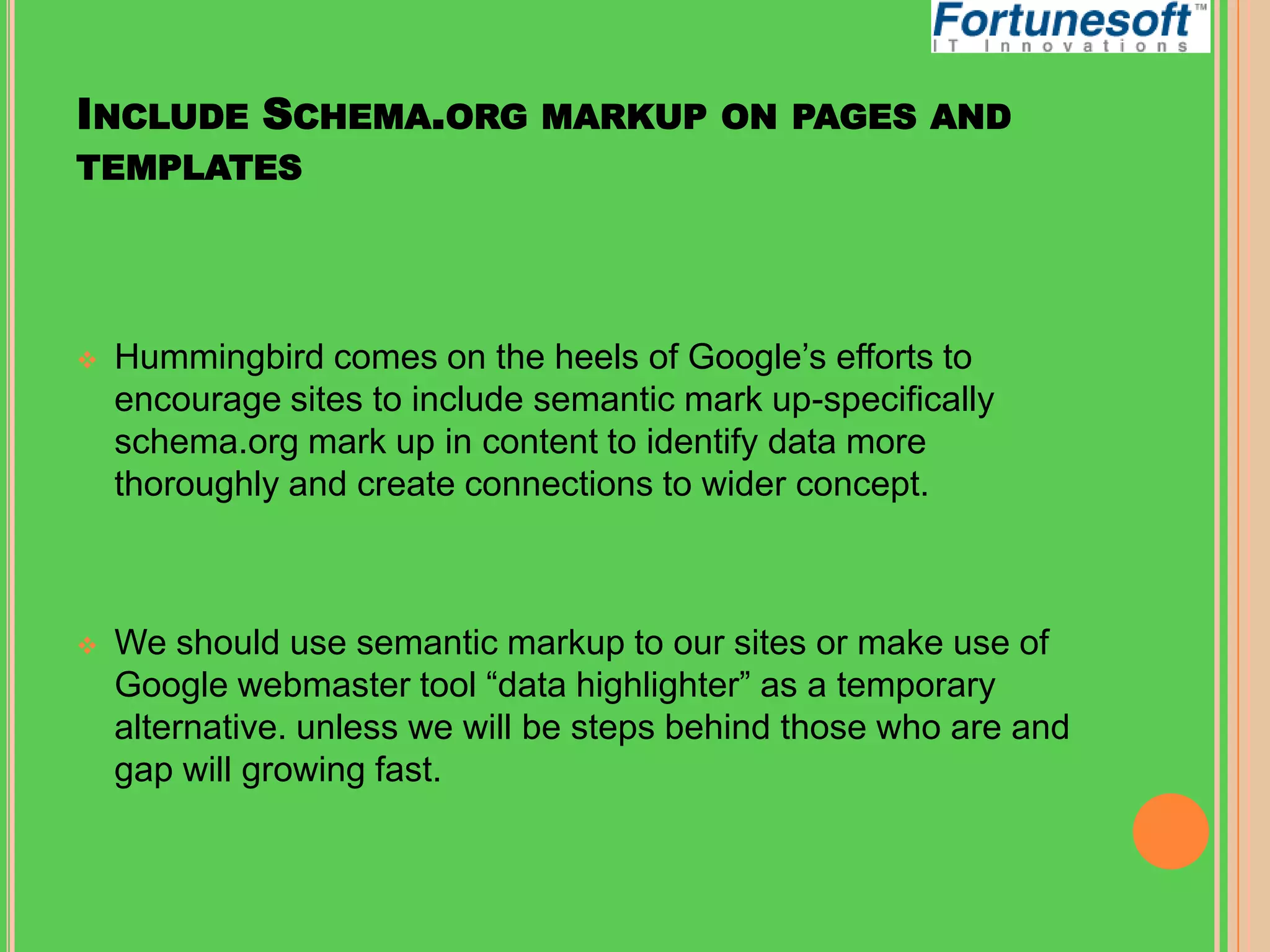 Humming bird update ppt | PPTX | Search | Internet