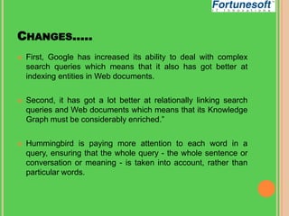 Humming bird update ppt | PPTX | Search | Internet