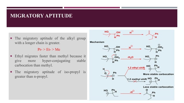 Pinacol pinacolone rearrangement ppt. | PPTX | Chemistry | Science