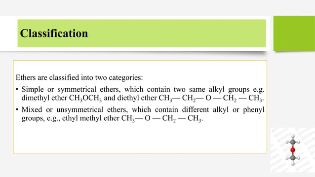 Ethers - INTRODUCTION, NOMENCLATURE, PREPARATION.PROPERTIES AND ...
