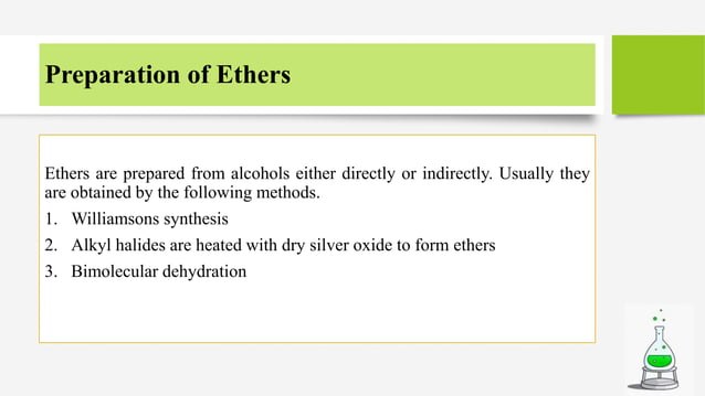 Ethers - INTRODUCTION, NOMENCLATURE, PREPARATION.PROPERTIES AND CHEMICAL REACTIVITY FSc. 2ND ...