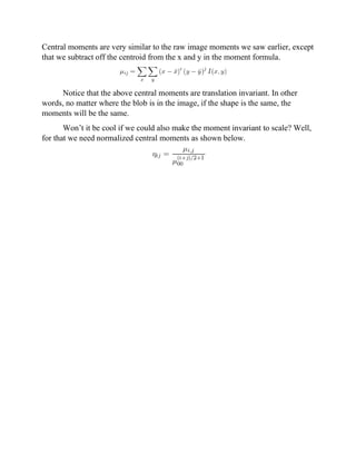 Hu moments | PDF