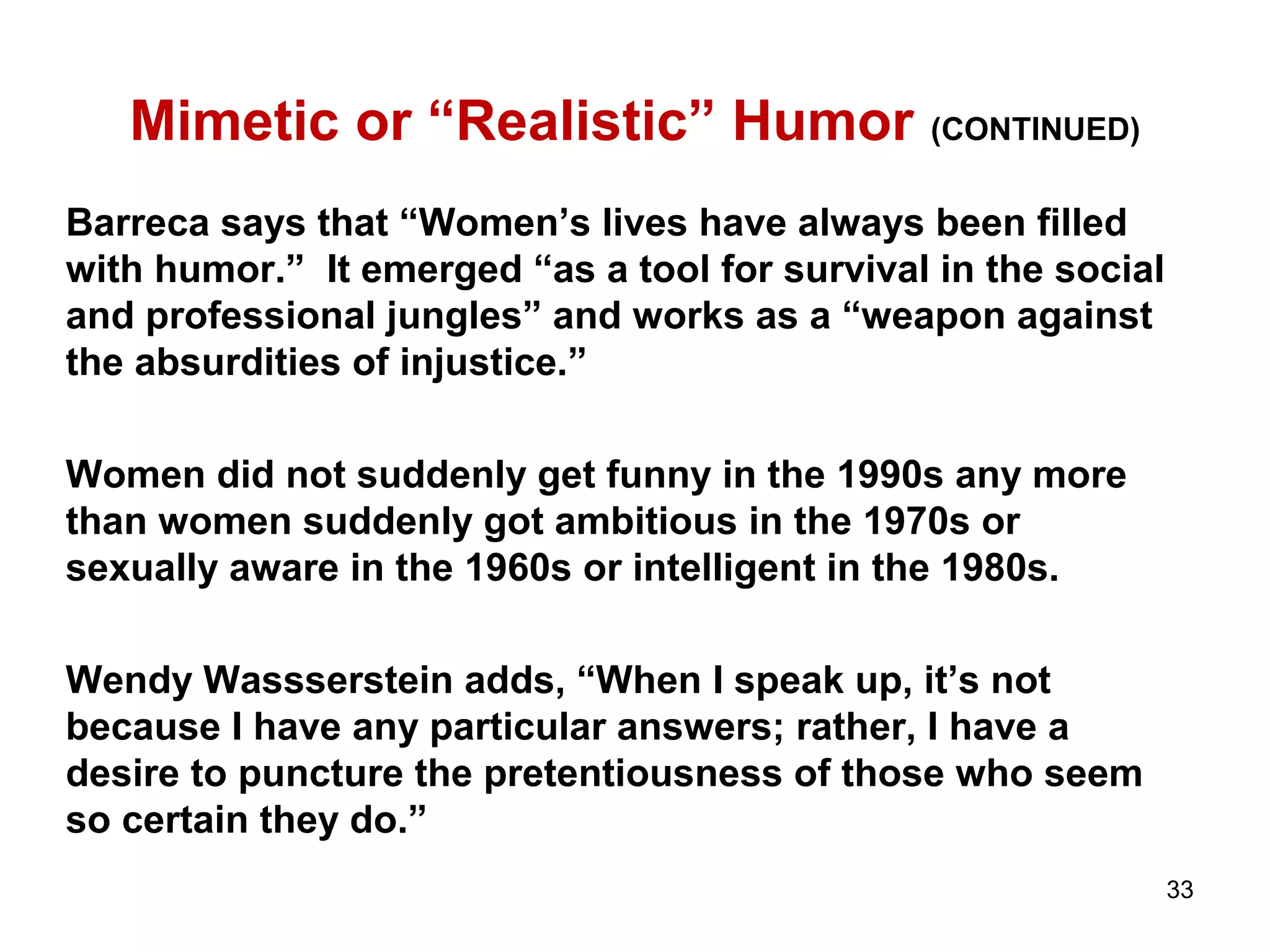 Humorous Literary Genres | PPT