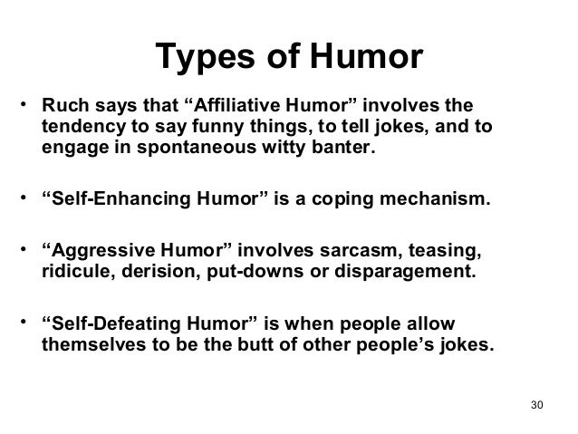 Psychology and Humor