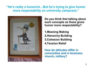 Sociology and Humor | PPT