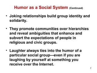 Sociology and Humor | PPT