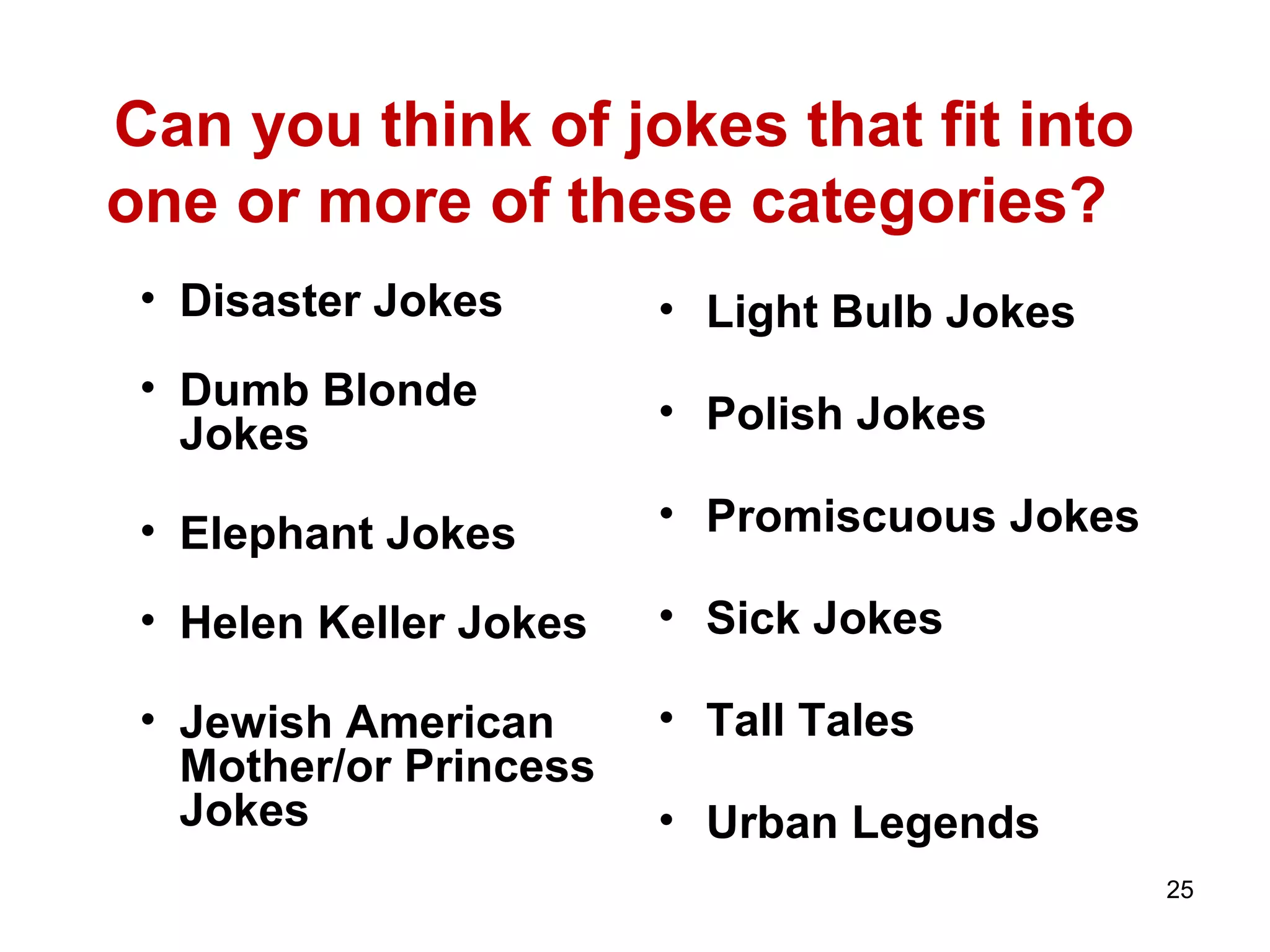 Sociology and Humor | PPT