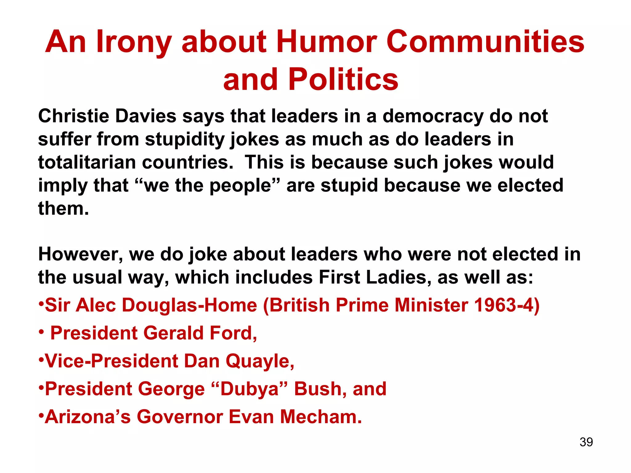 Sociology and Humor | PPT
