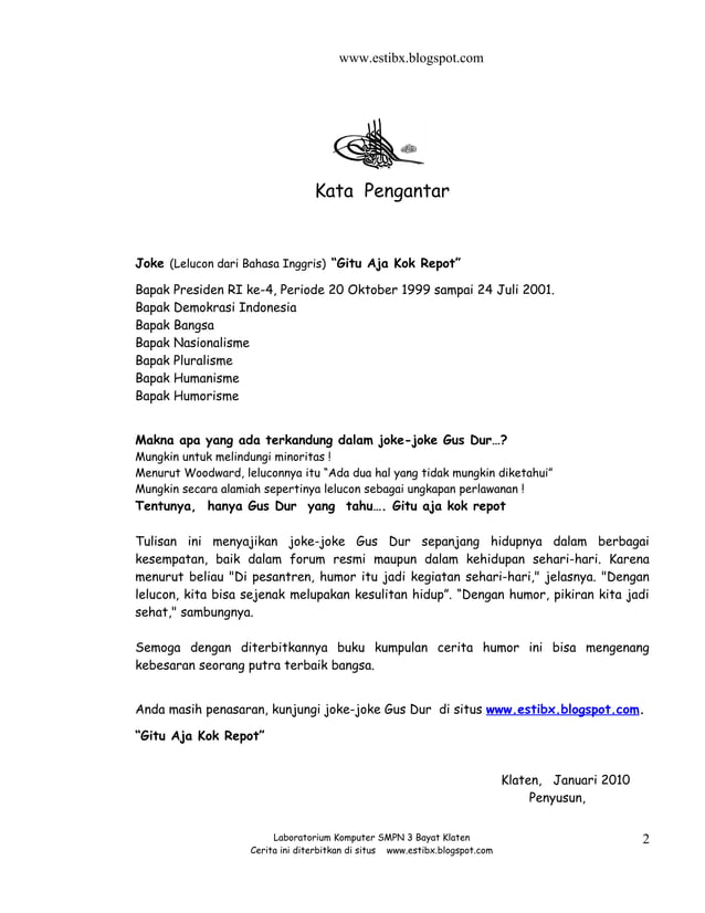 Humor gusdur lengkap | PDF