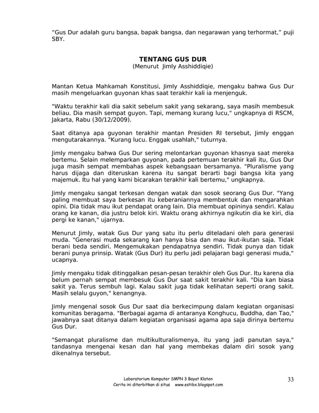 Humor gusdur lengkap | PDF