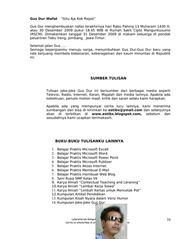 Humor gusdur lengkap | PDF