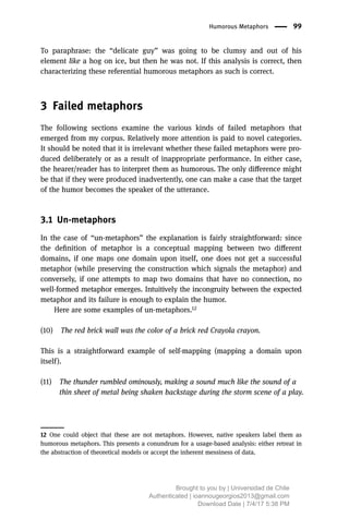 Humorous Metaphors. Humorous Metaphors. Humorous Metaphors | PDF